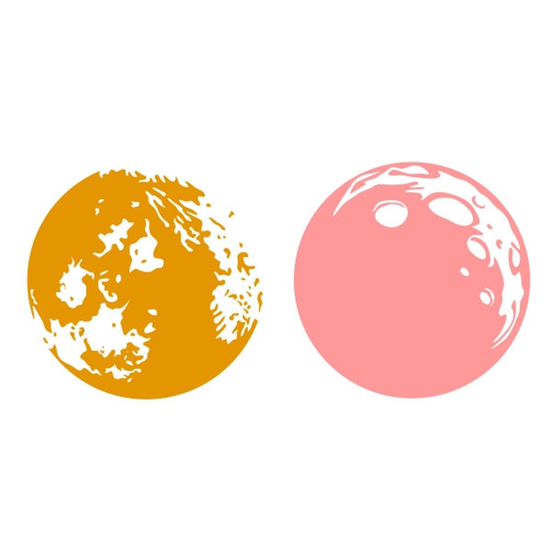Beautiful Full Moon Pack Cuttable Design SVG PNG DXF & Eps Designs ...