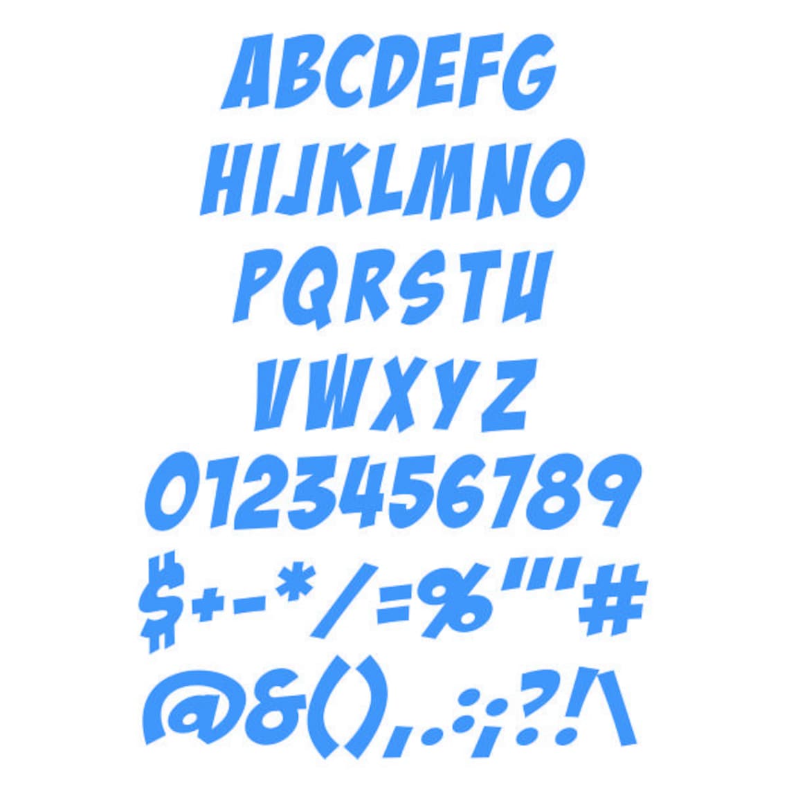 Badaboom Font Monogram Cuttable Design SVG PNG DXF & Eps - Etsy