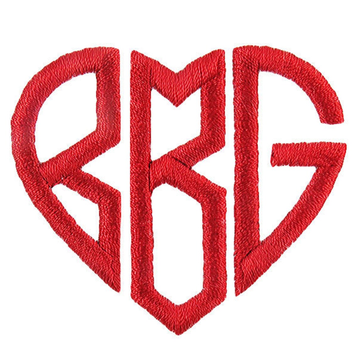 Heart Love Monogram Machine Embroidery Font Alphabet Letters - Etsy