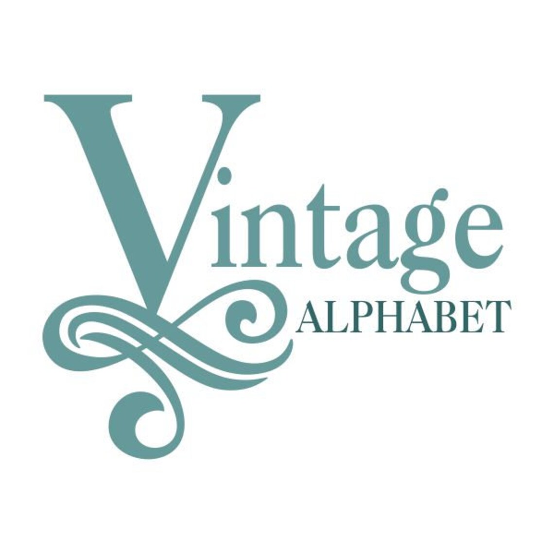 Vintage Alphabet Letters Monogram Cuttable Design SVG PNG DXF | Etsy