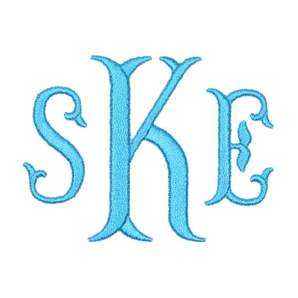 Fishtail Embroidery Font - Etsy