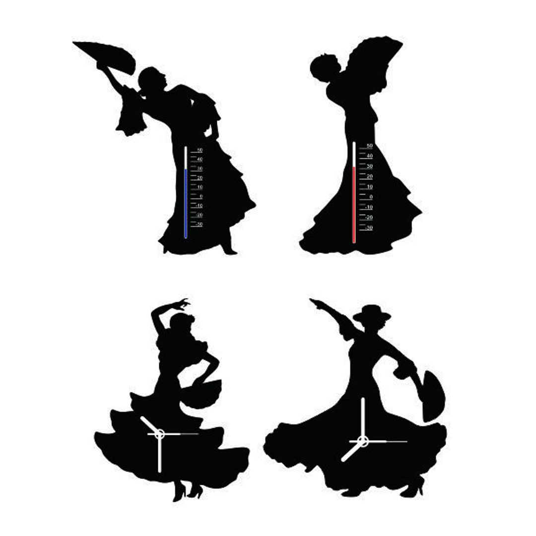 Flamenco Dancing Pack Cuttable Design SVG PNG DXF & Eps Designs Cameo ...