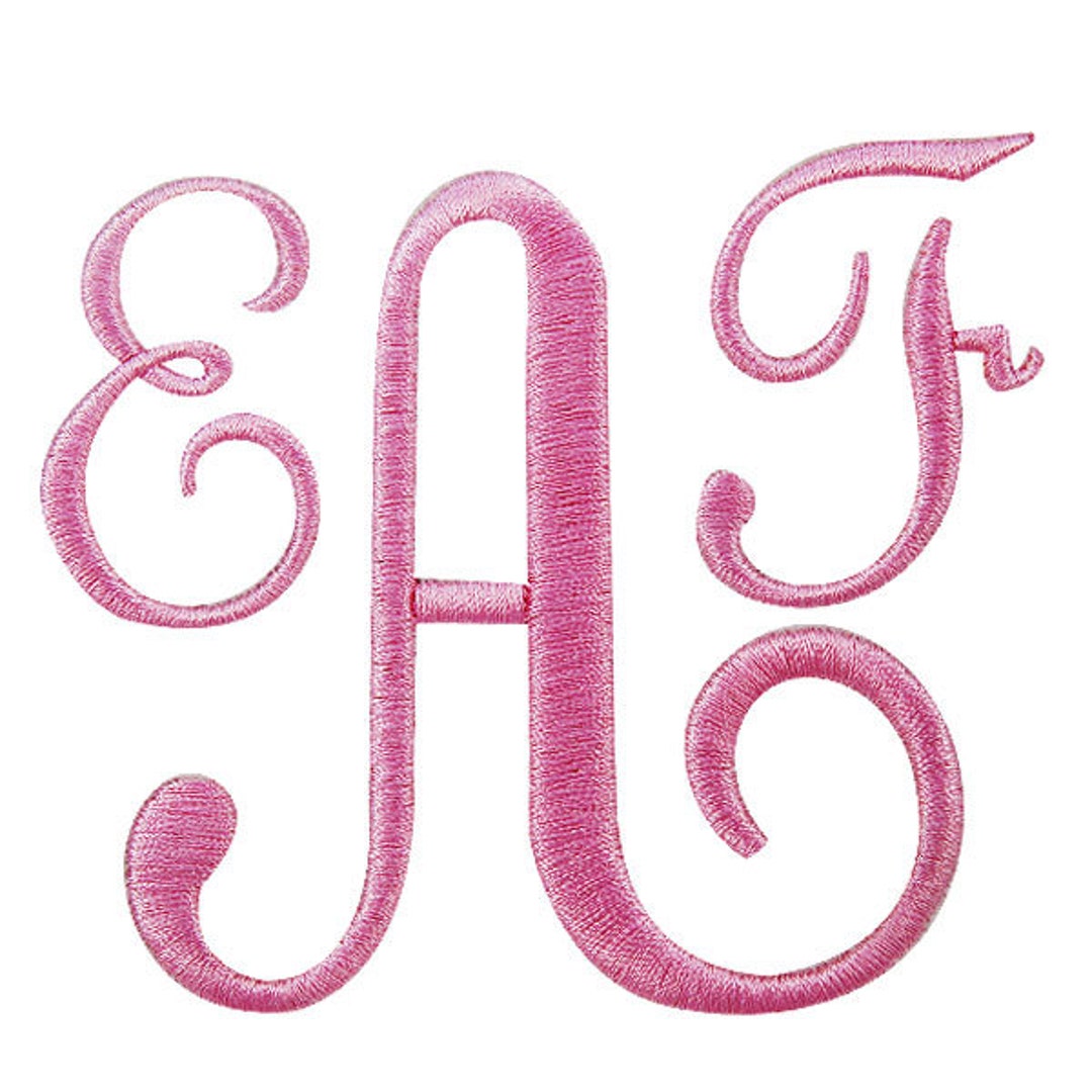 Southern Script Monogram Machine Embroidery Font Alphabet Letters ...