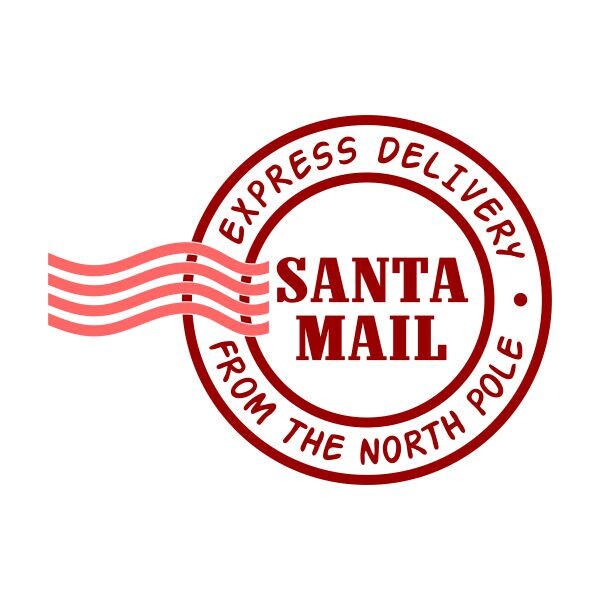 North Pole Mail Express Post Cuttable Design Svg Png Dxf And Eps Etsy