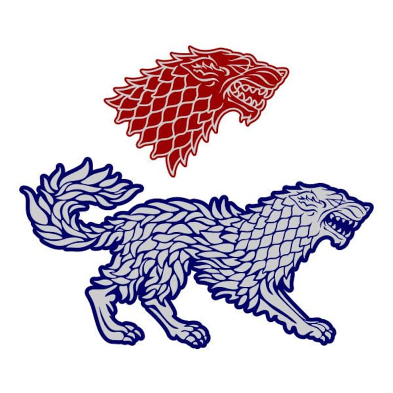 Stark Sigil Animal Cuttable Design SVG PNG DXF & Eps Designs | Etsy