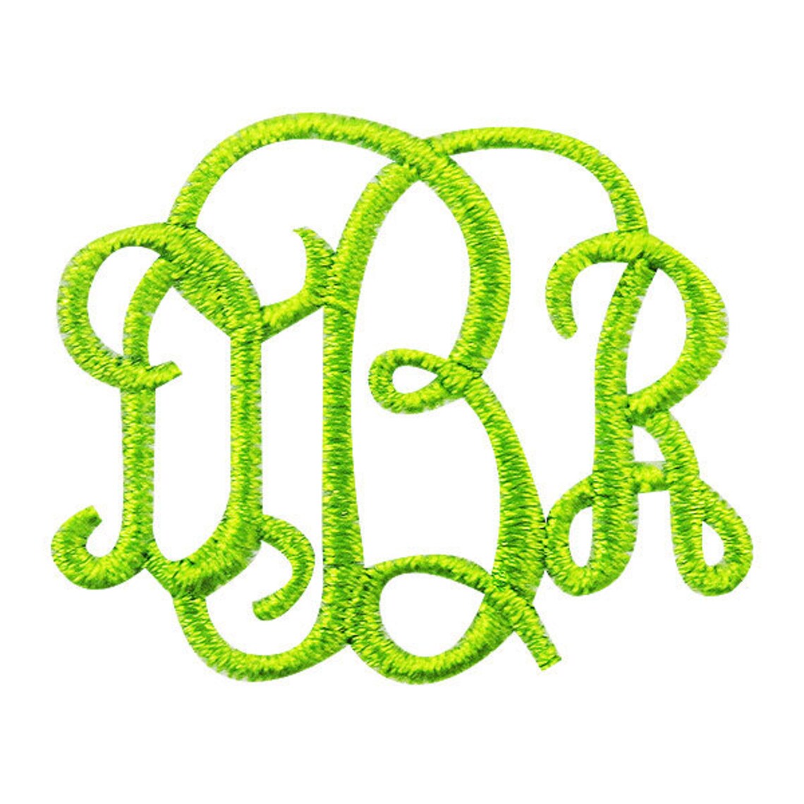 Vine Interlocking Mini Small Monogram Machine Embroidery Font - Etsy