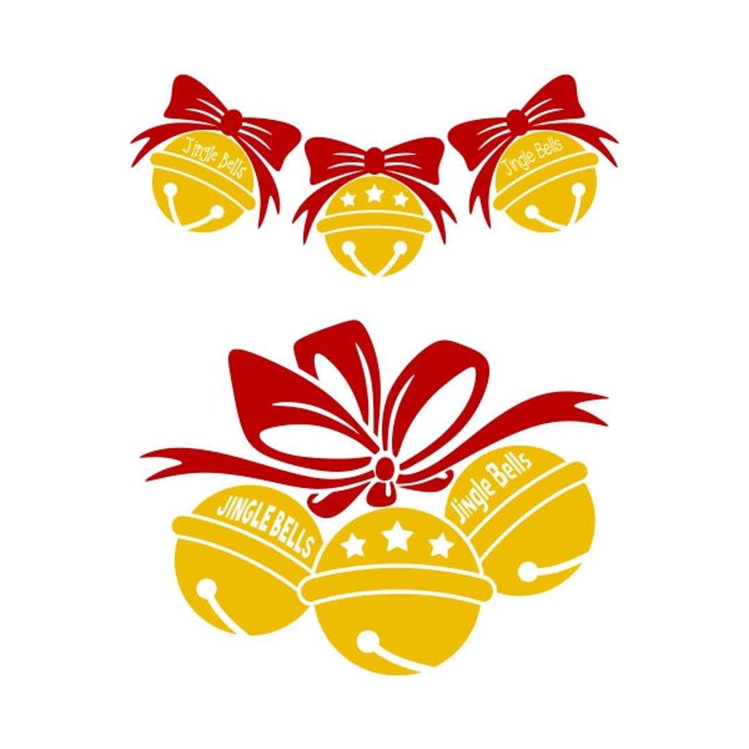 Jingle Bells Pack Cuttable Design SVG PNG DXF & Eps Designs Cameo File ...