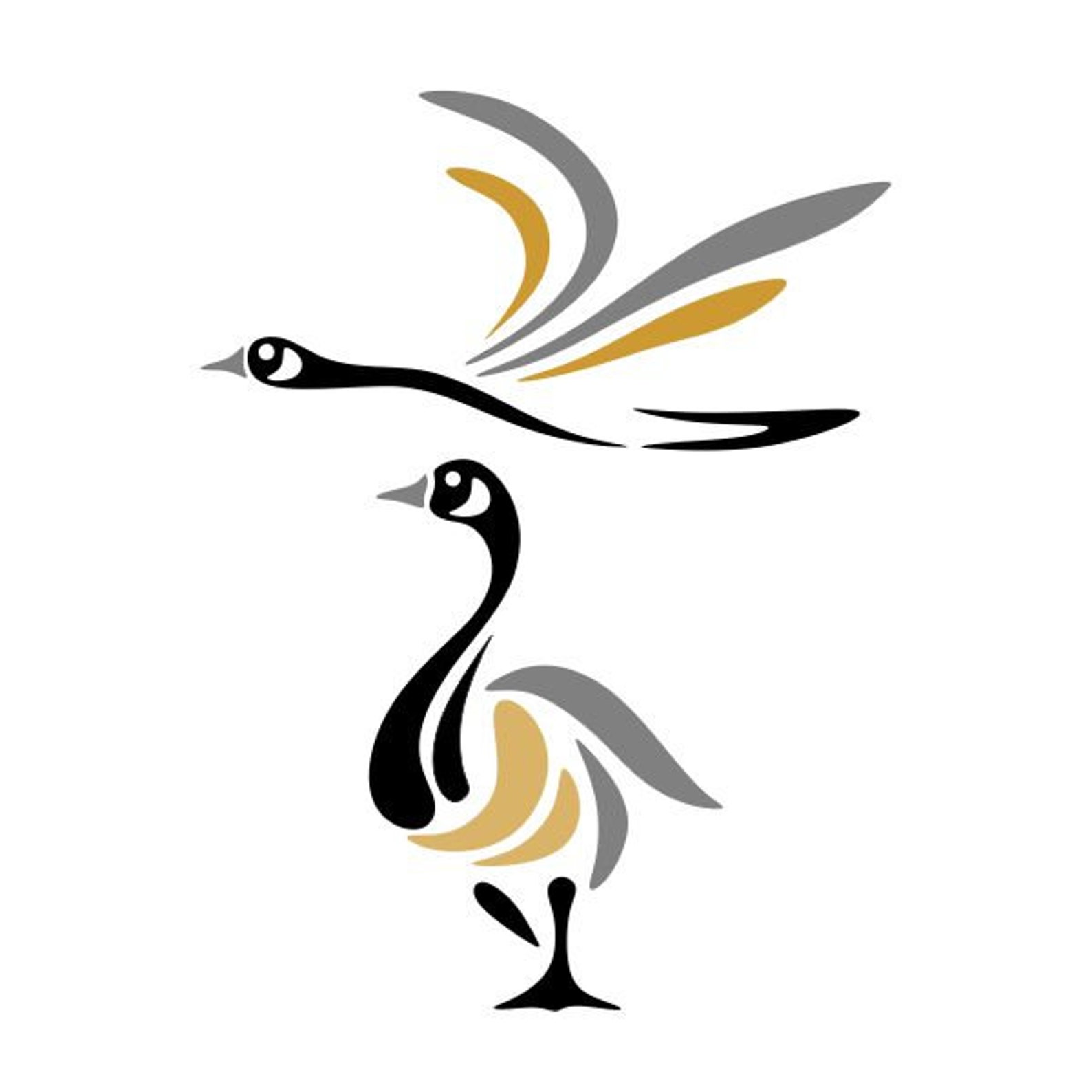 Goose Duck Bird Cuttable Design SVG PNG DXF & Eps Designs | Etsy