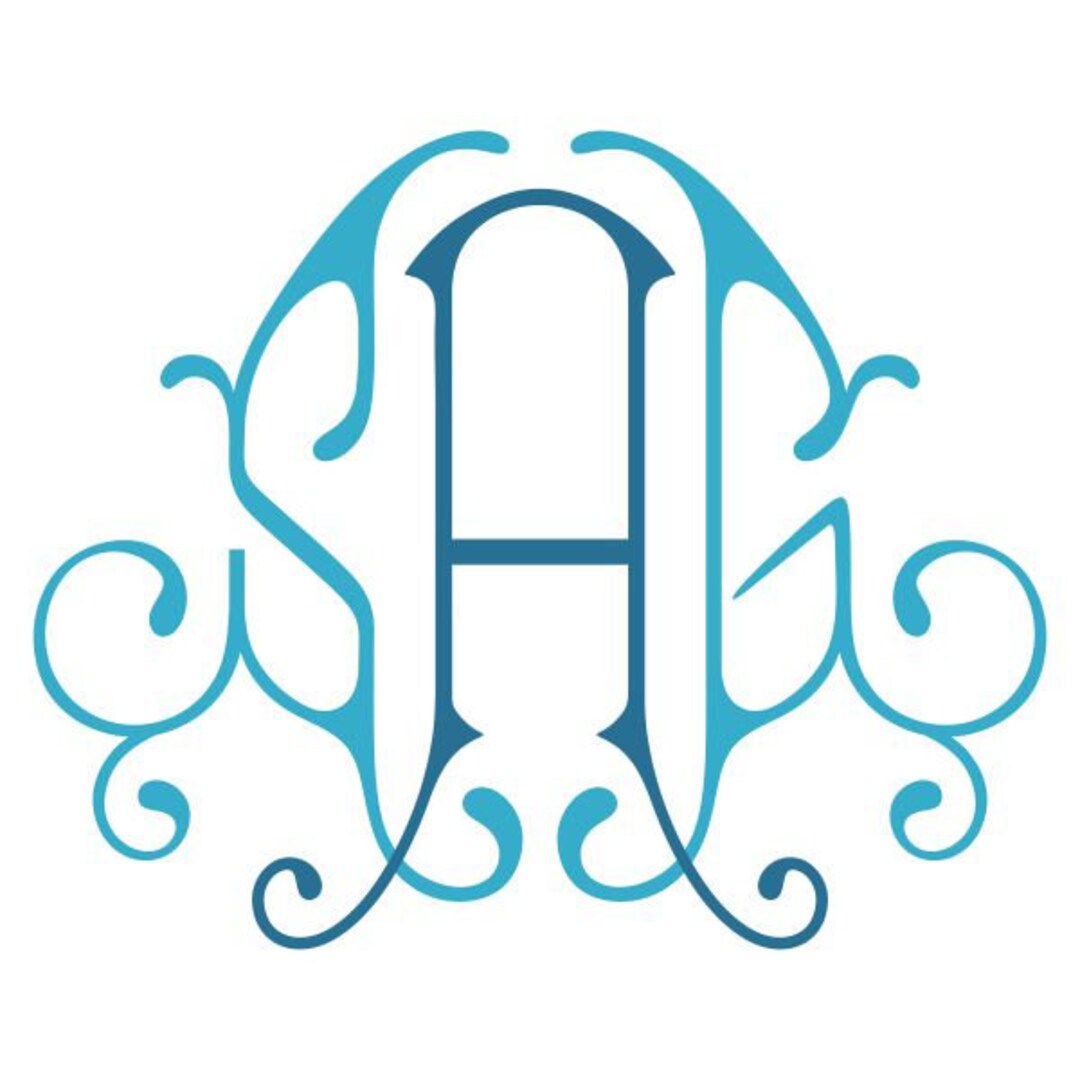 Victoria Letters Monogram Cuttable Design SVG PNG DXF & Eps Designs ...