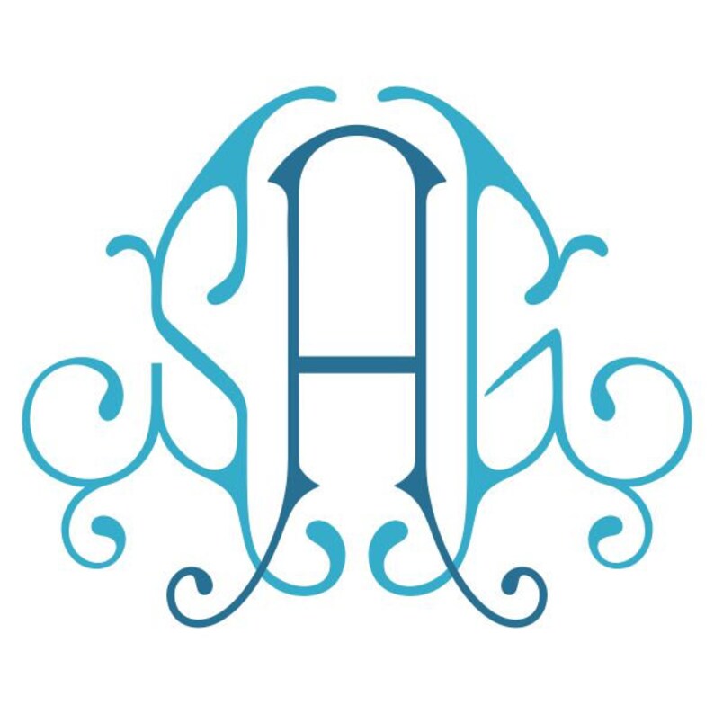 Victoria Letters Monogram Cuttable Design SVG PNG DXF & Eps - Etsy