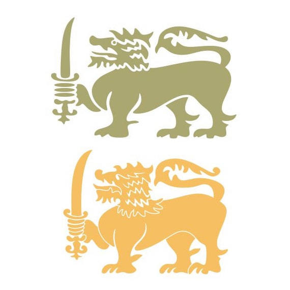 Sri Lanka Lion Cuttable Design SVG PNG DXF & eps Designs Cameo | Etsy