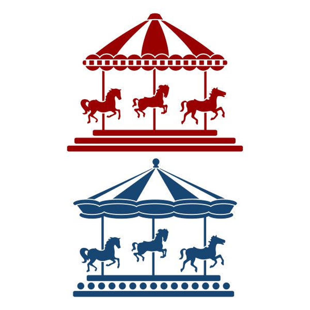 Carousel Horse Circus Cuttable Design SVG PNG DXF & Eps Designs Cameo ...
