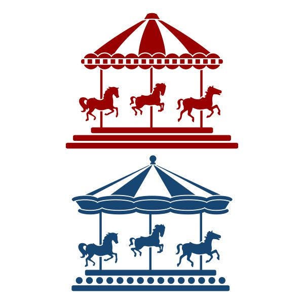Carousel Horse Circus Cuttable Design SVG PNG DXF & Eps | Etsy