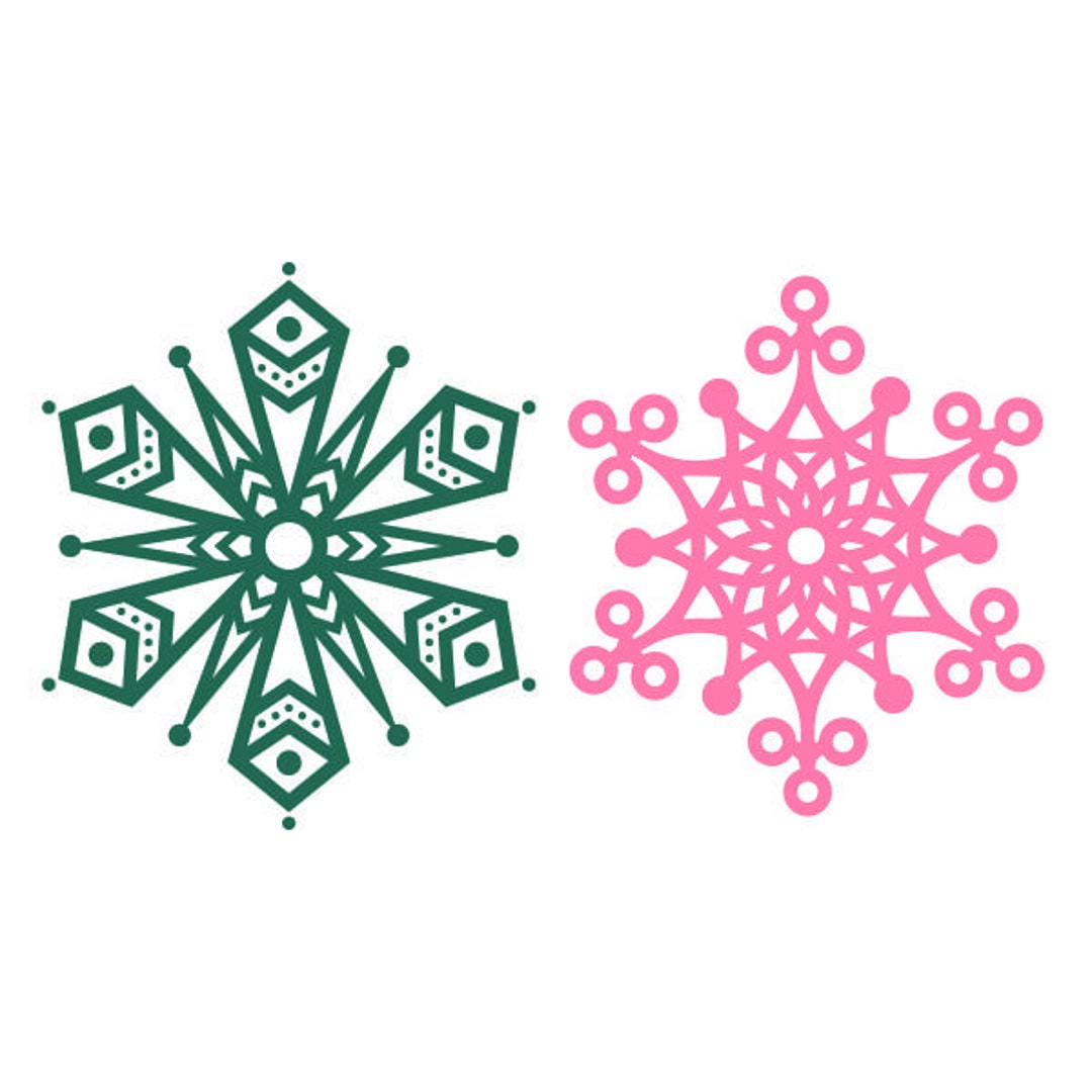 Snowflake Pack Cuttable Design SVG PNG DXF & Eps Designs Cameo File ...