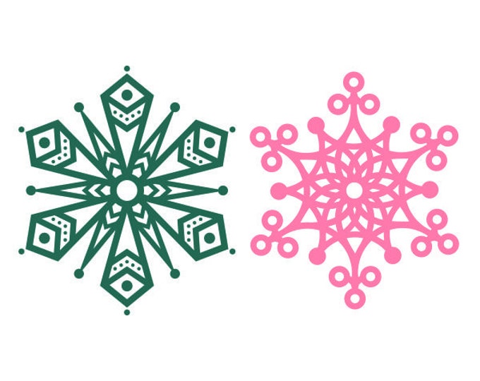 Snowflake Pack Cuttable Design SVG PNG DXF & Eps Designs Cameo File ...