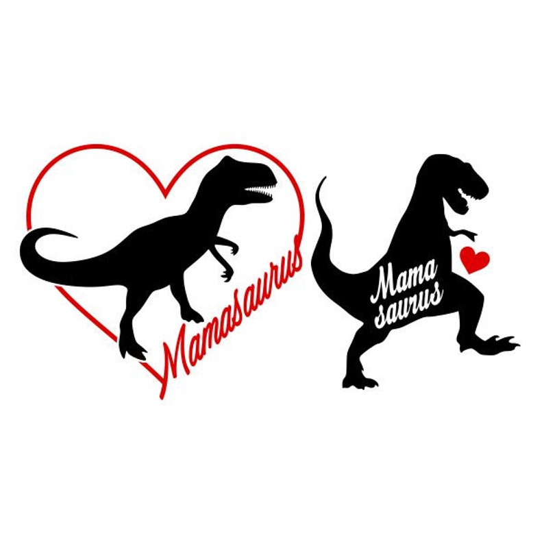 Mamasaurus Mothers Day Dinosaur Cuttable Design SVG PNG DXF & - Etsy