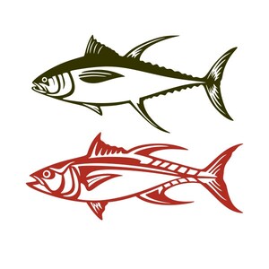 Bluefin Tuna Fish Pack Cuttable Design SVG PNG DXF & Eps Designs Cameo ...