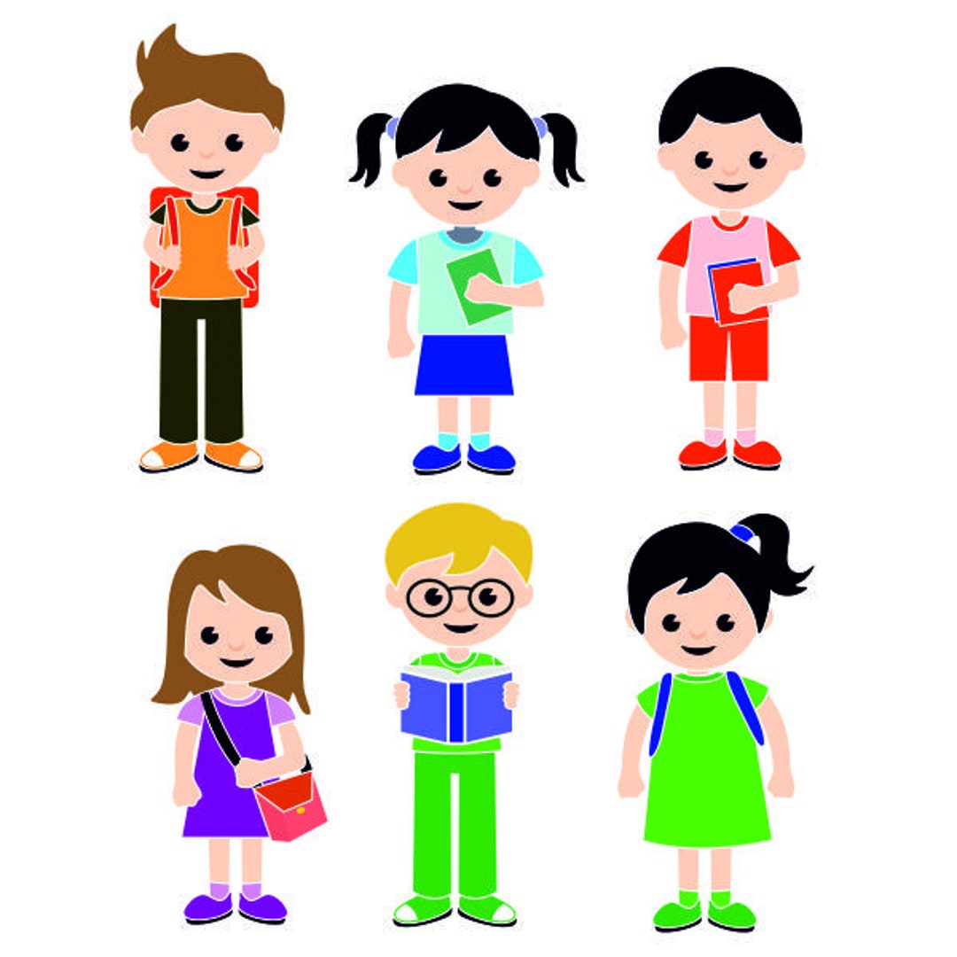 School Children Student Teacher Cuttable Design SVG PNG DXF & Eps ...
