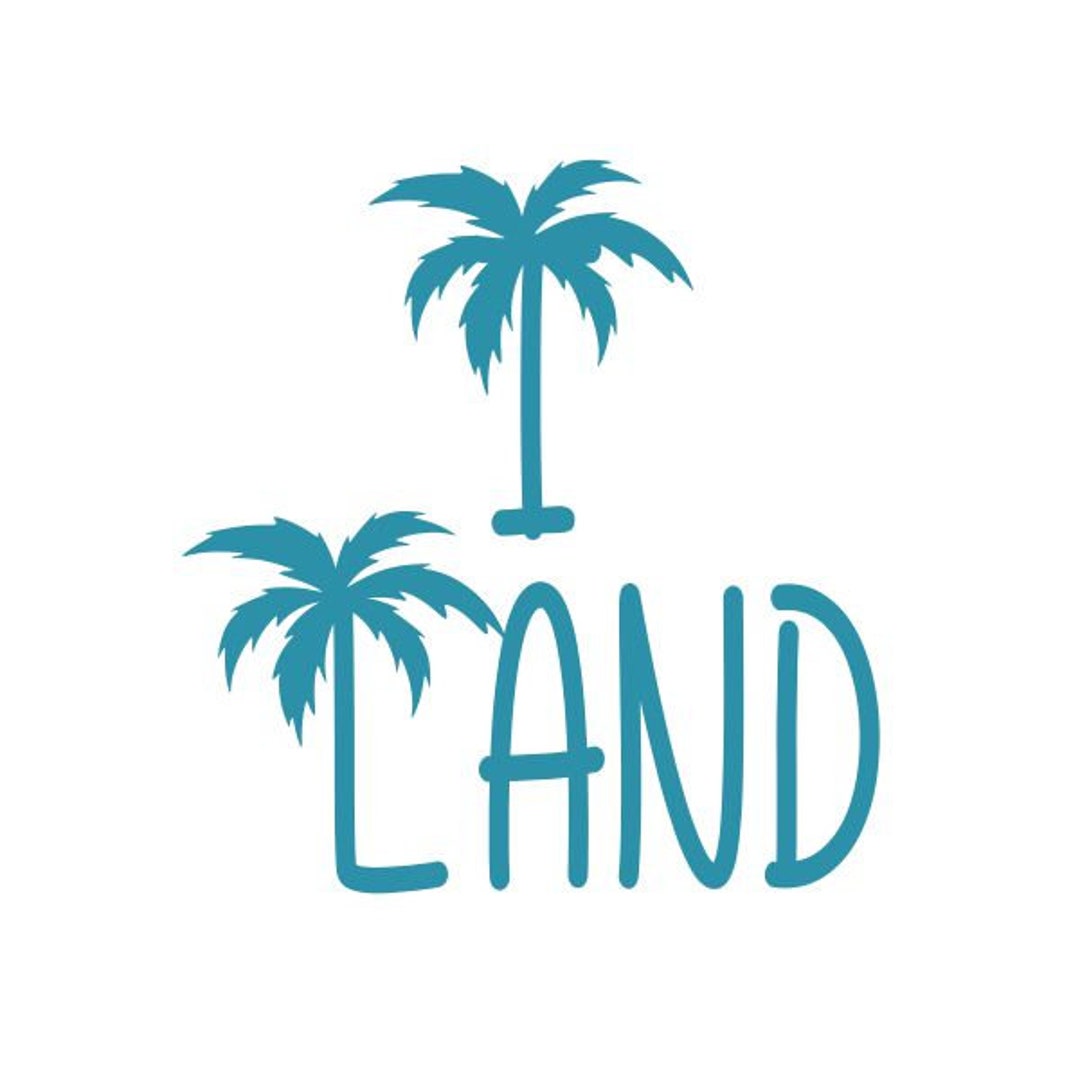 Palm Tree Font Beach Cuttable Design SVG PNG DXF & Eps Designs - Etsy