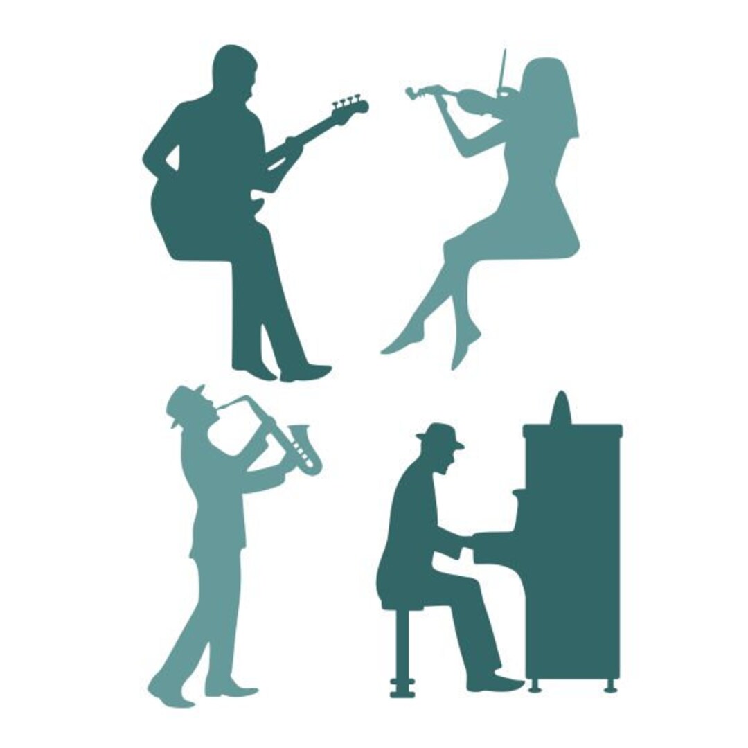 Music Decal Jazz Piano Horn Sunflower Cuttable Design SVG PNG - Etsy