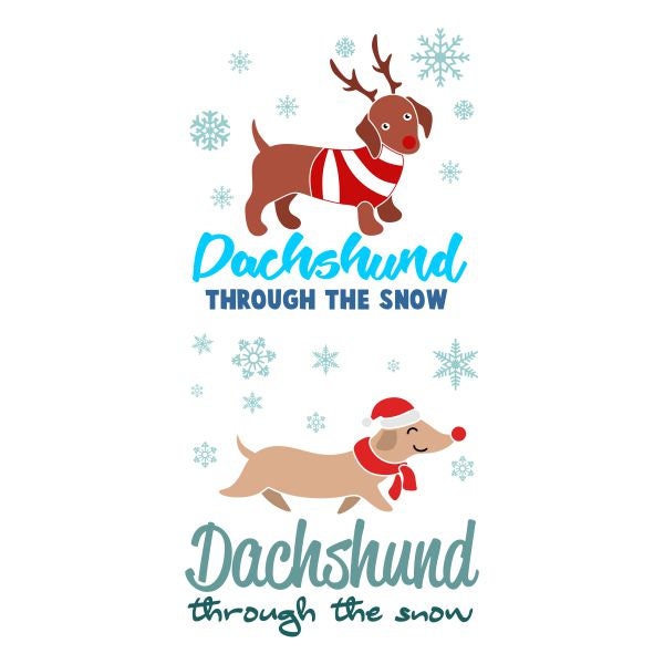 Dachshund Through the Snow - Etsy