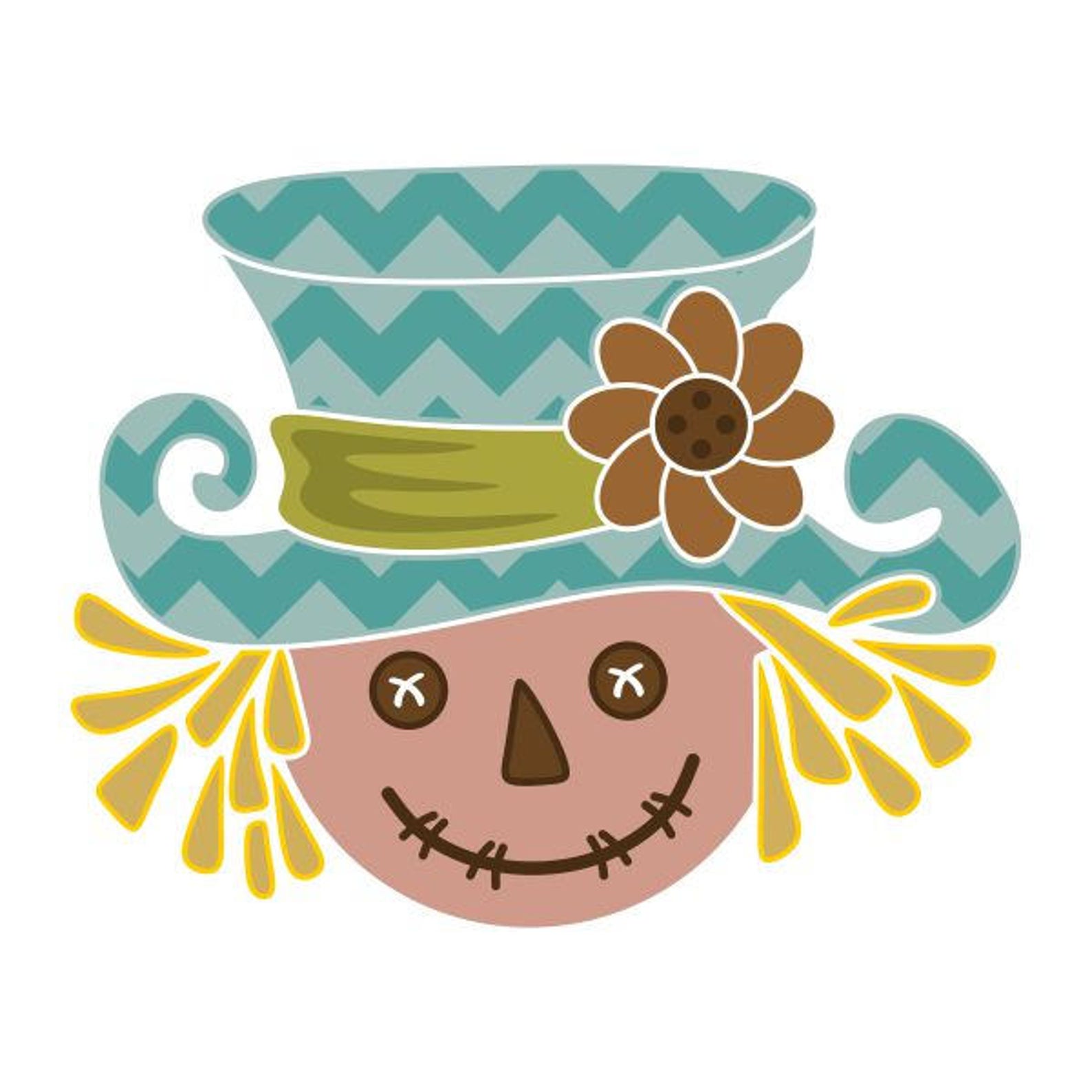 Autumn Fall Scarecrow Cuttable Design Thanksgiving SVG PNG DXF - Etsy