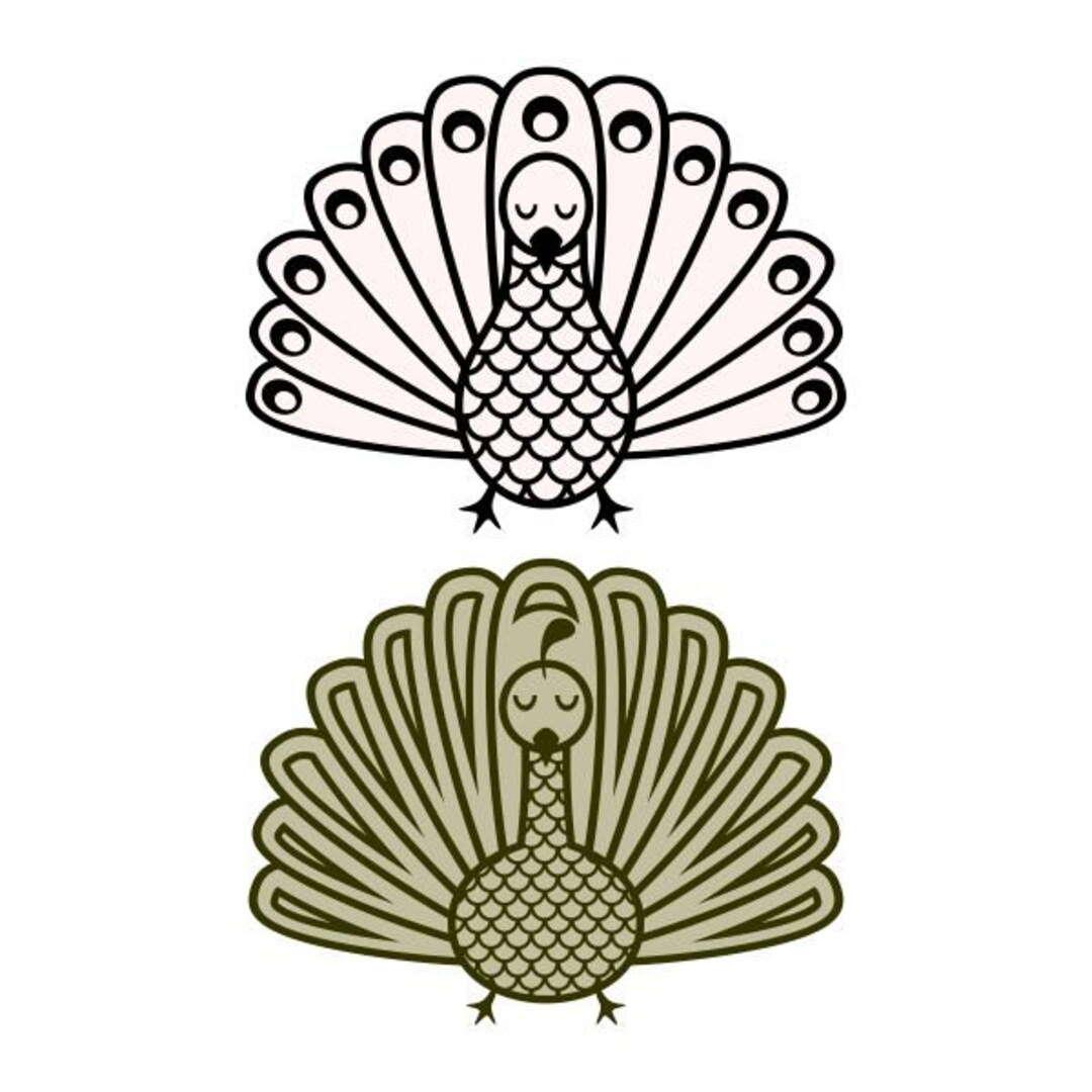 Peacock Bird Cuttable Design SVG PNG DXF & Eps Designs Cameo File ...