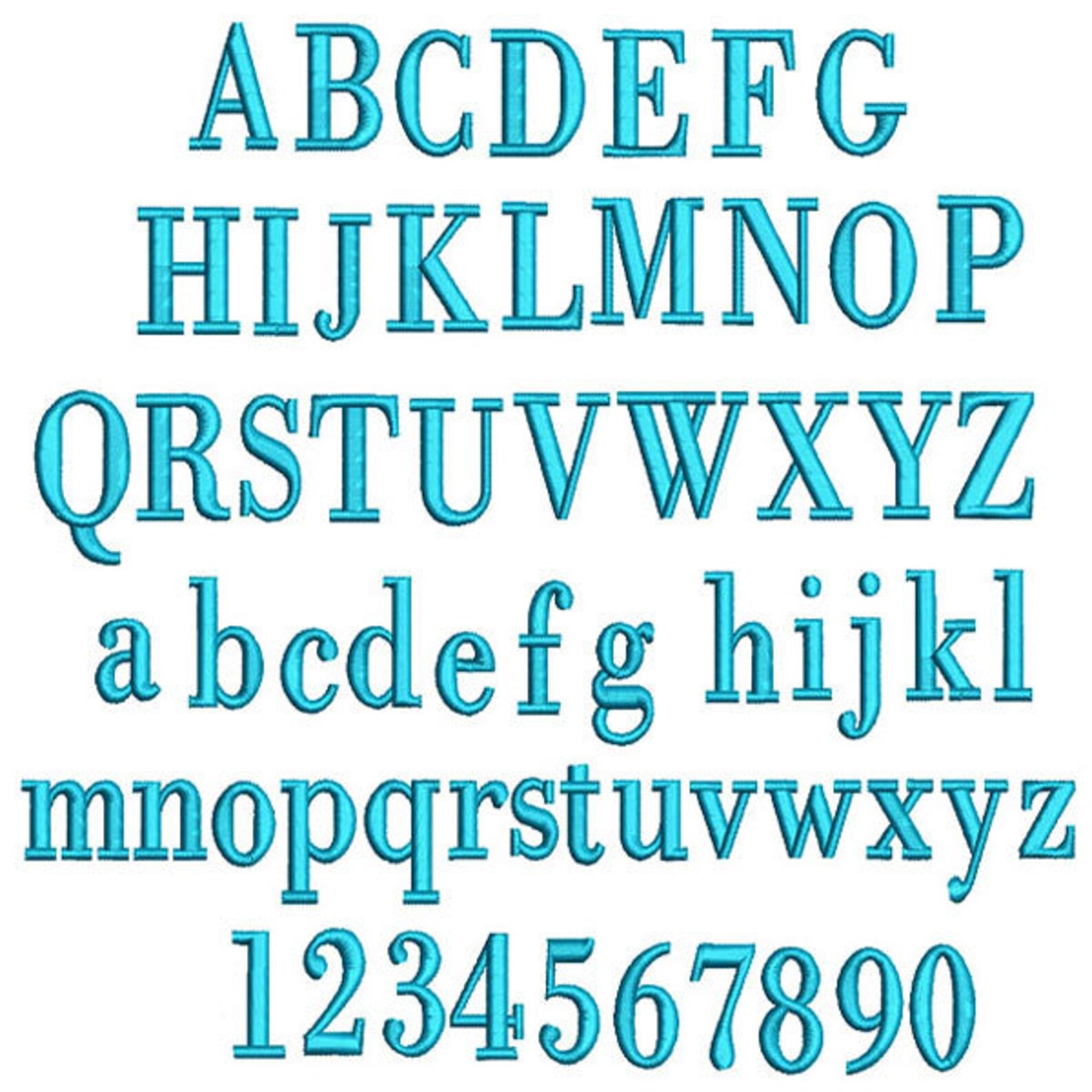 Georgia Monogram Machine Embroidery Font Alphabet Letters | Etsy