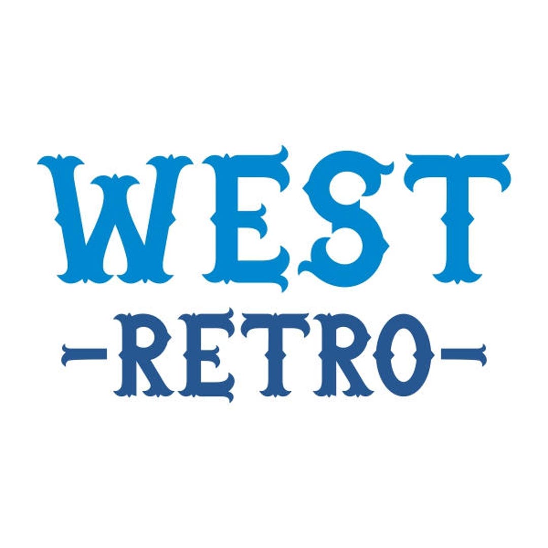 Western Font Monogram Cuttable Design SVG PNG DXF & Eps Designs Cameo ...