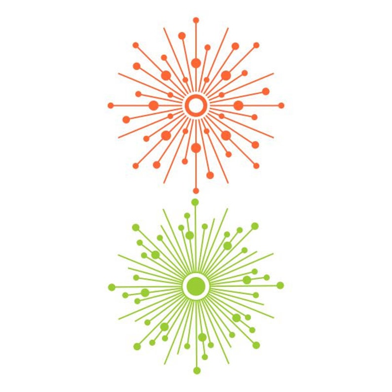 Star Burst Accents Dots Cuttable Design SVG PNG DXF & Eps - Etsy