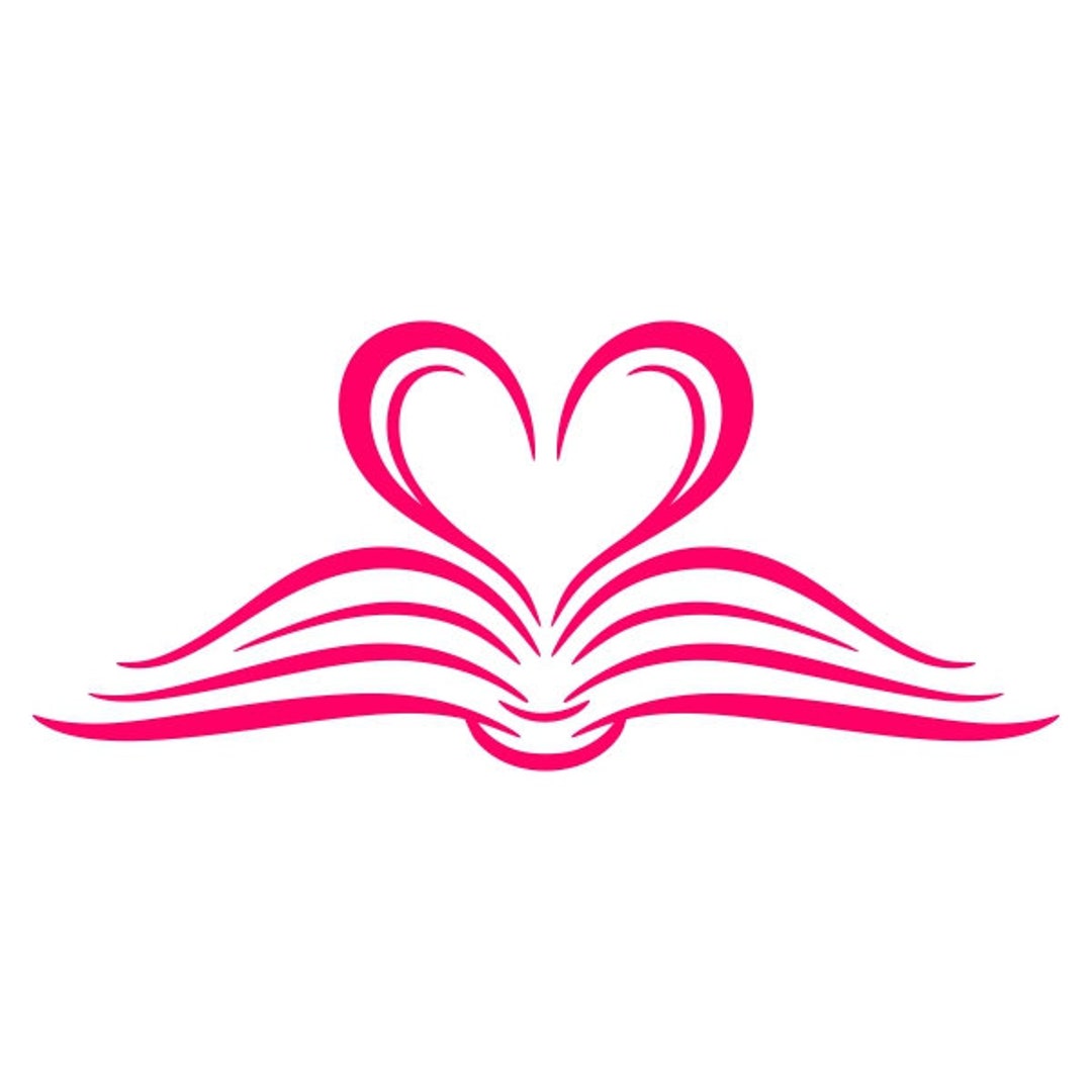 Love Heart Books Pack Cuttable Design SVG PNG DXF & Eps Designs Cameo ...