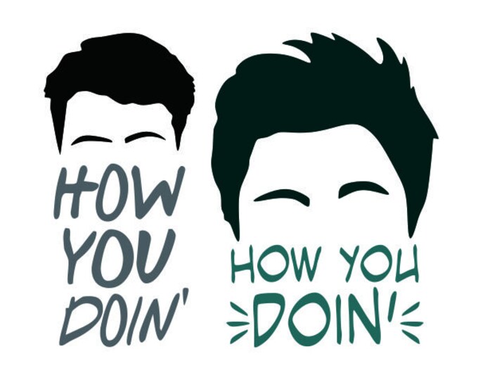 How You Doin' Joey Friends Pack Cuttable Design SVG PNG DXF & Eps ...