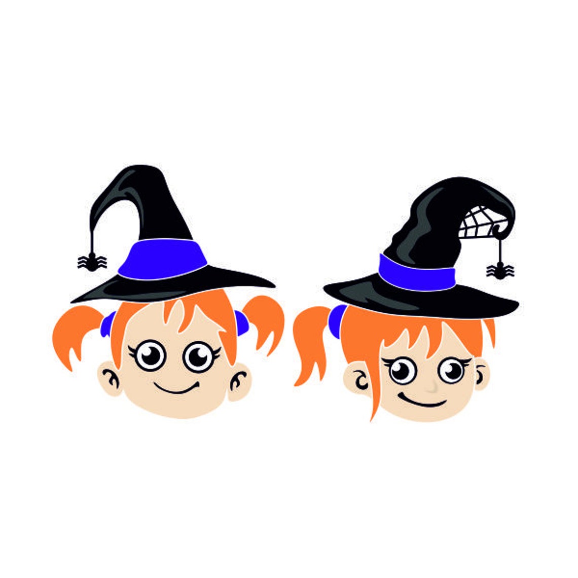 Witch Cute Halloween Cuttable SVG PNG DXF & Eps Designs Cameo | Etsy