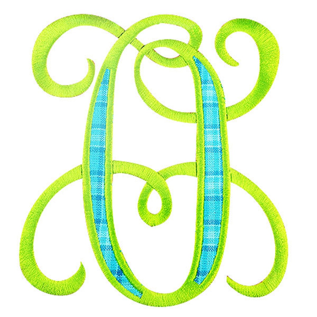 Heirloom Applique Machine Embroidery Font Alphabet Letters INSTANT ...