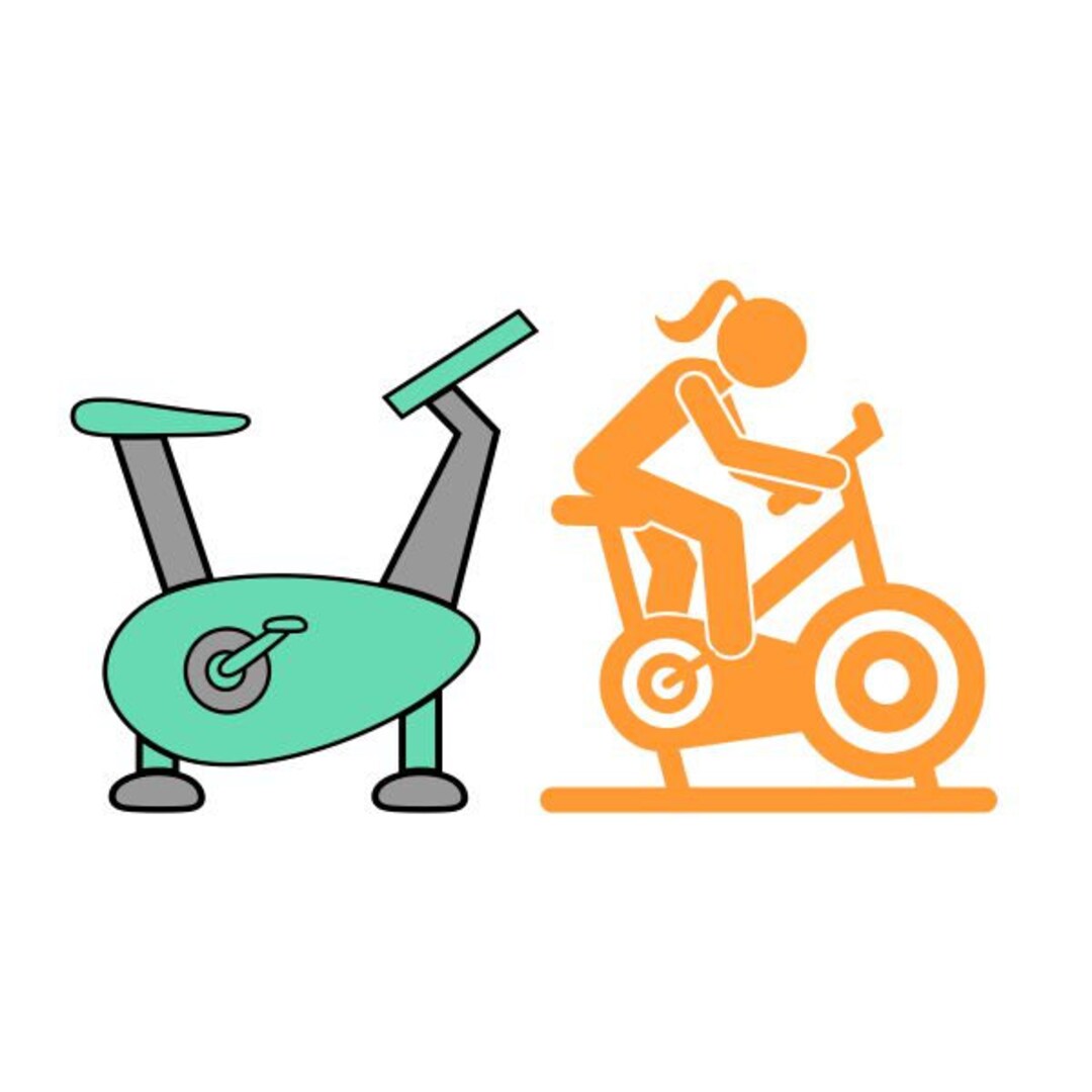 Spin Class Pack Cuttable Design SVG PNG DXF & Eps Designs Cameo File ...
