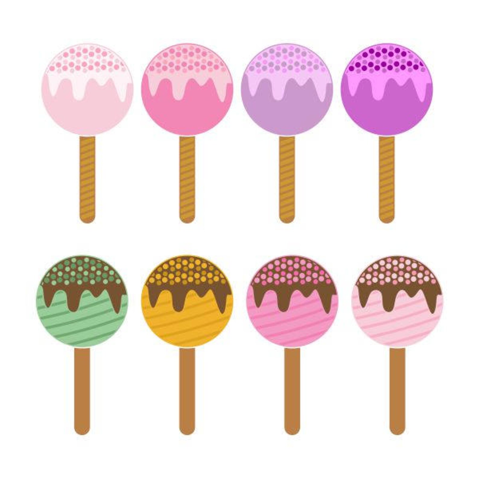 Cake Pop Cuttable Design SVG PNG DXF & Eps Designs Cameo File - Etsy