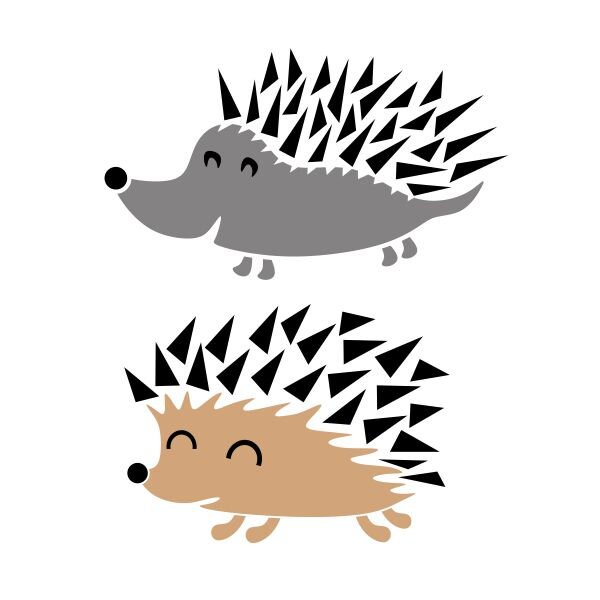 Hedgehog Animal Cuttable Design SVG PNG DXF & Eps Designs - Etsy
