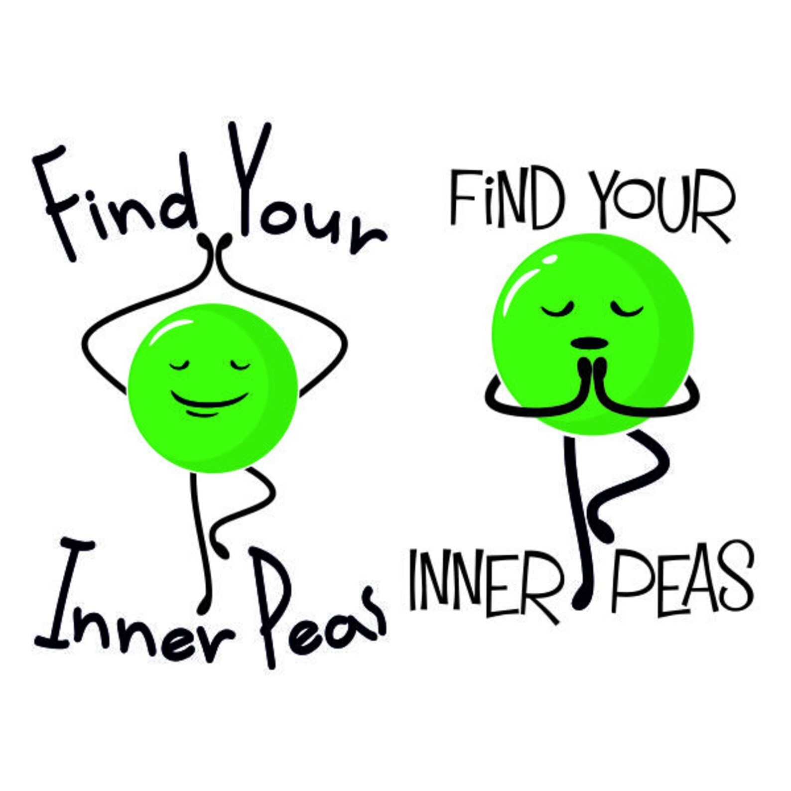 Find Your Inner Peas Cuttable Design SVG PNG DXF & Eps Designs | Etsy