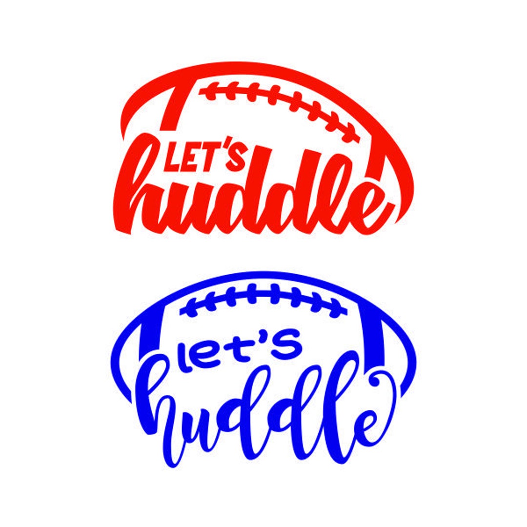 Football Lets Huddle Cuttable Design SVG PNG DXF & Eps Designs Cameo ...