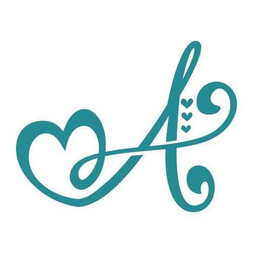 Heart Tail Script Font Cuttable Design SVG PNG DXF & Eps | Etsy