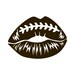 Football Lips Pack Cuttable Design SVG PNG DXF & Eps Designs Cameo File ...