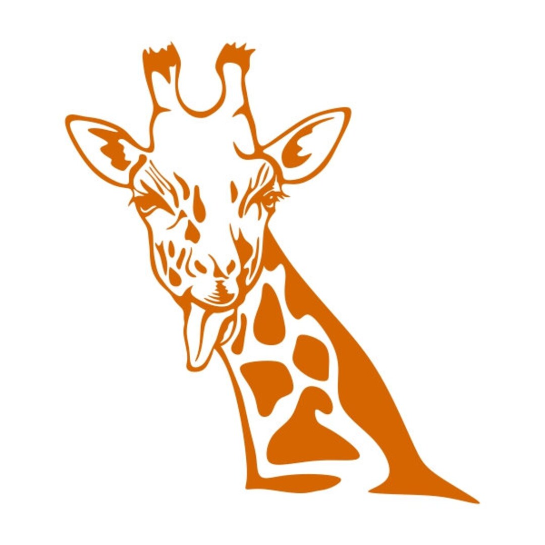 Funny Giraffe Pack Cuttable Design SVG PNG DXF & Eps Designs Cameo File ...