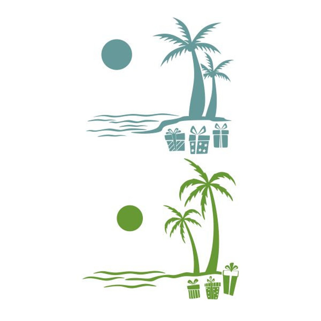 Christmas Island Palm Tree Cuttable Design SVG PNG DXF & Eps Designs ...