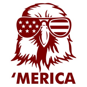 Merica Eagle Pack Cuttable Design SVG PNG DXF & Eps Designs Cameo File ...