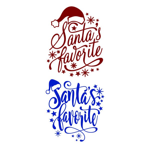 Santa's Favorite Christmas Cuttable Design SVG PNG DXF & | Etsy