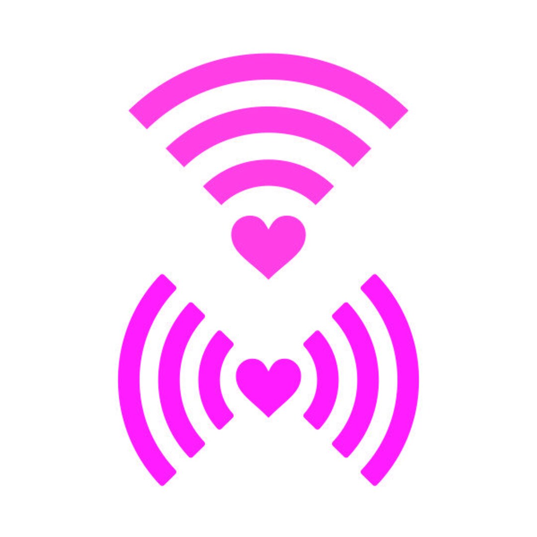Heart Wifi Vibes Signal Valentines Day Love Cuttable Design SVG PNG DXF ...