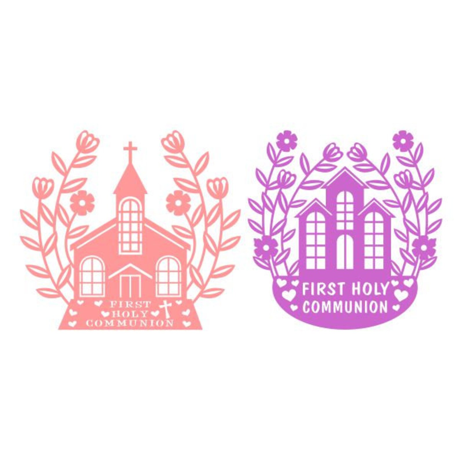 First Holy Communion Church Cuttable Design SVG PNG DXF & Eps - Etsy
