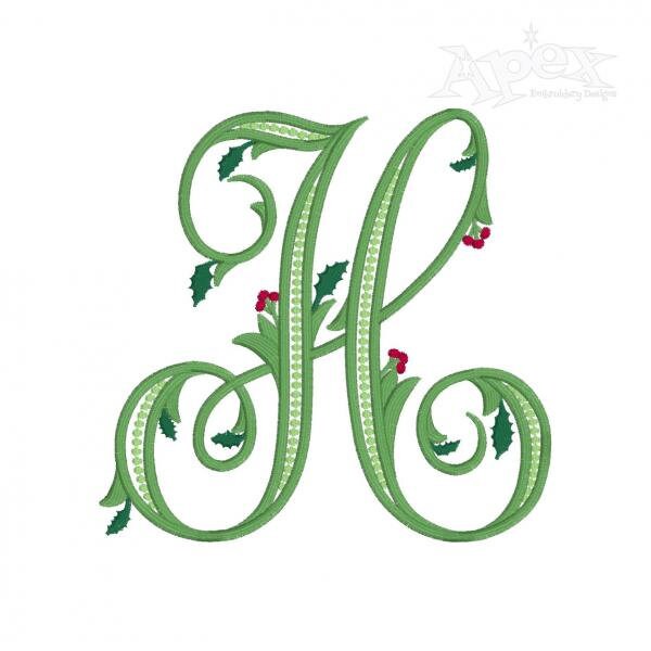 Holly Alphabet Embroidery Font - Etsy