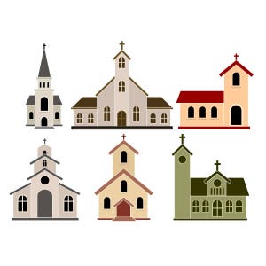 Church House Cuttable Design SVG PNG DXF & Eps Designs Cameo File ...