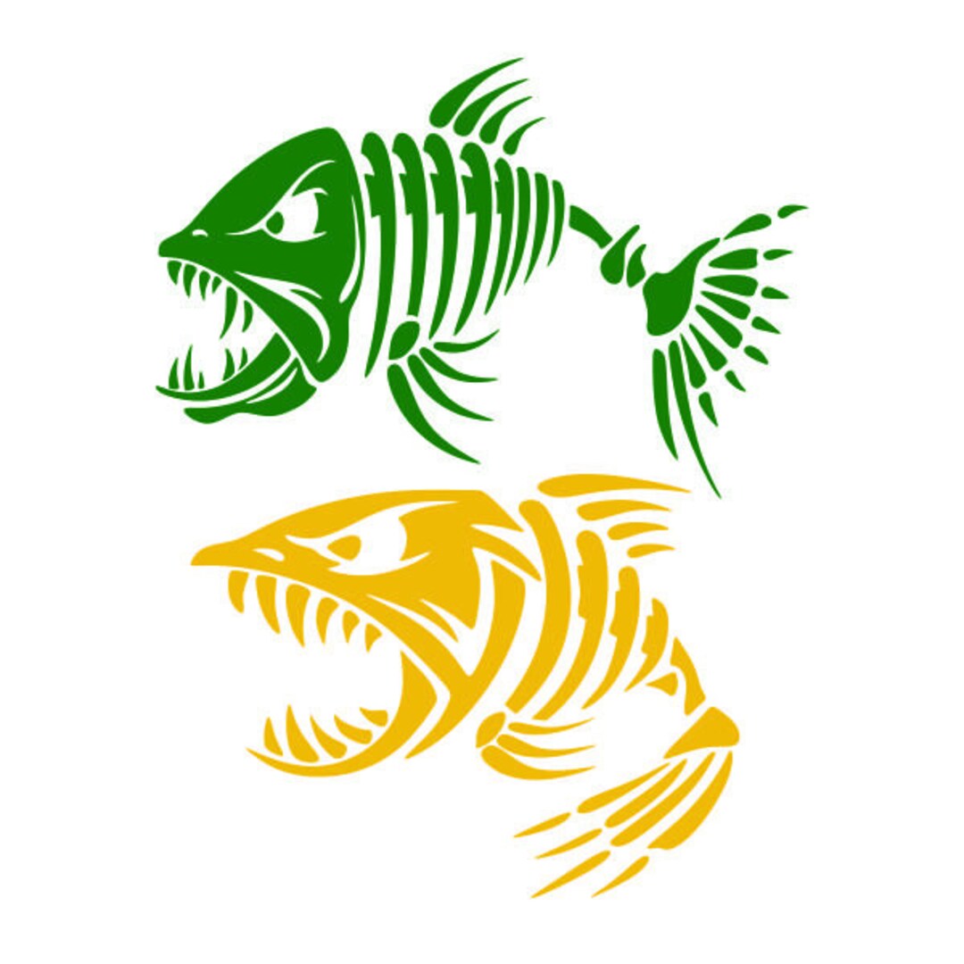 Fish Bone Cuttable Design SVG PNG DXF & Eps Designs Cameo File ...